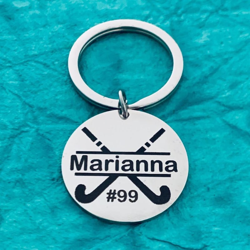 Hockey Keychain - Etsy