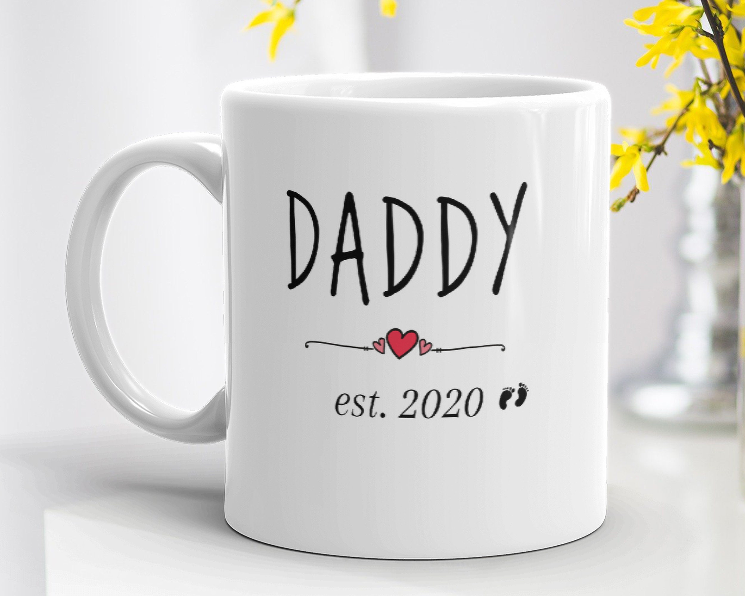 New Daddy Mug Baby Shower Gift New Daddy Gift Daddy Established Mug ...
