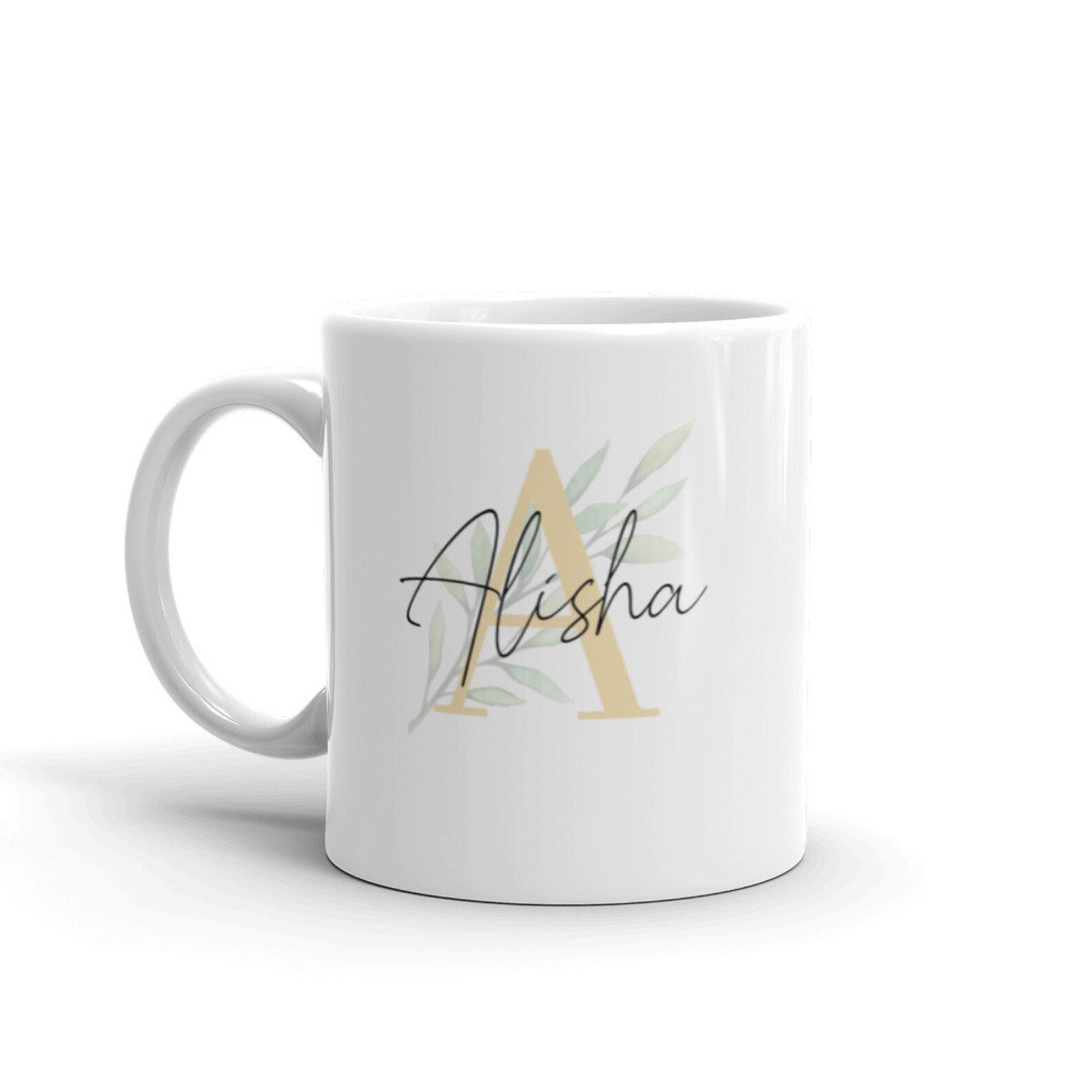 Custom Name Initial Mug Monogram Mug Personalised Name and - Etsy UK