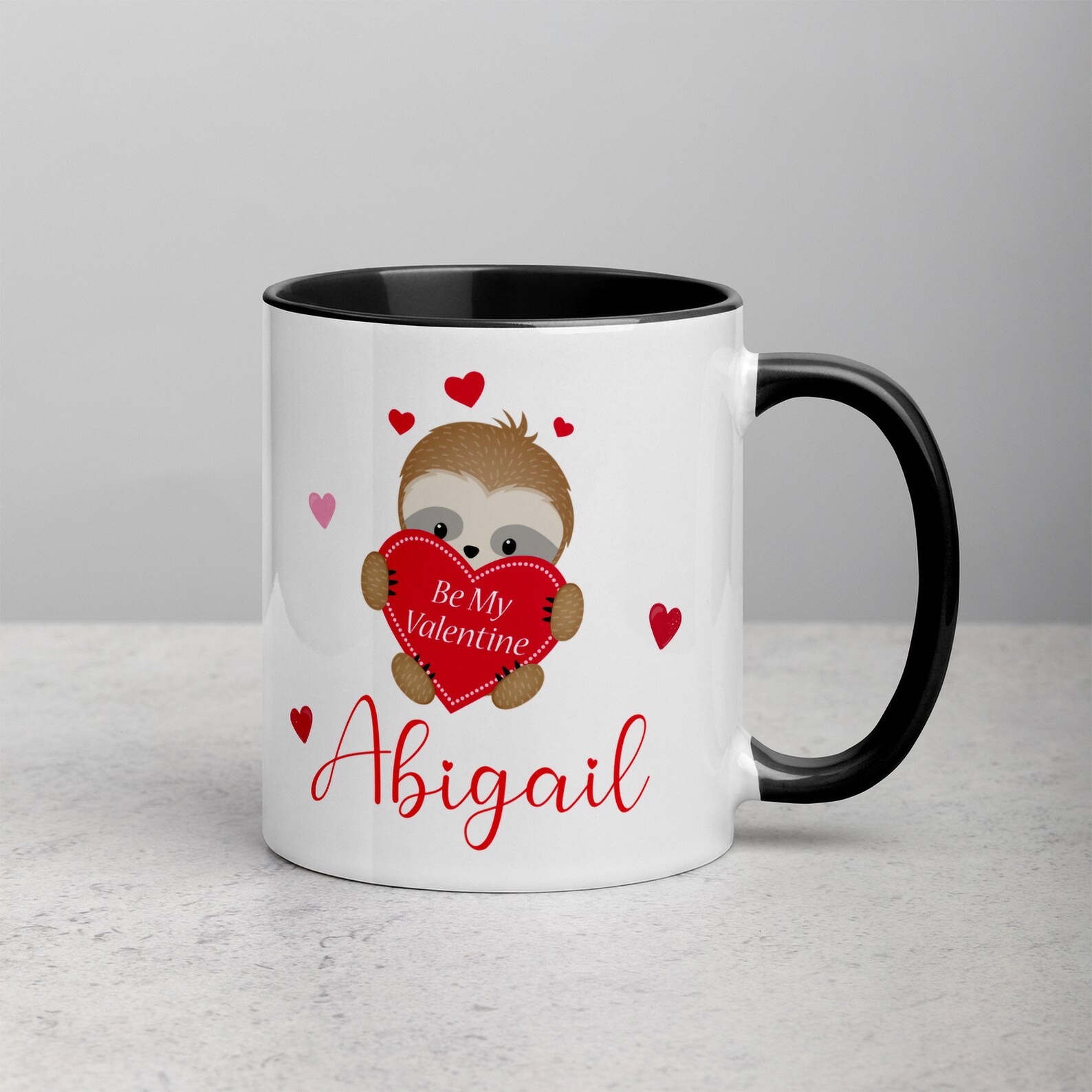Personalized Valentine Sloth Mug, Valentines Day, Gift for Her - Etsy UK