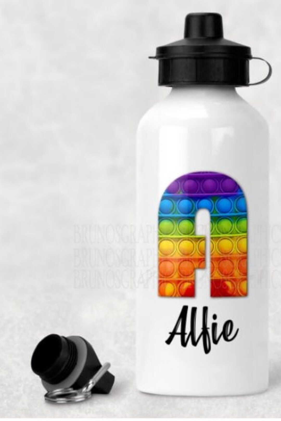 Fidget Water Bottle, Toy Sensory Design, Personalised Aluminium ...