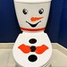 Snowman Toilet Seat Vinyl Decal/sticker Christmas Home Decor Office ...