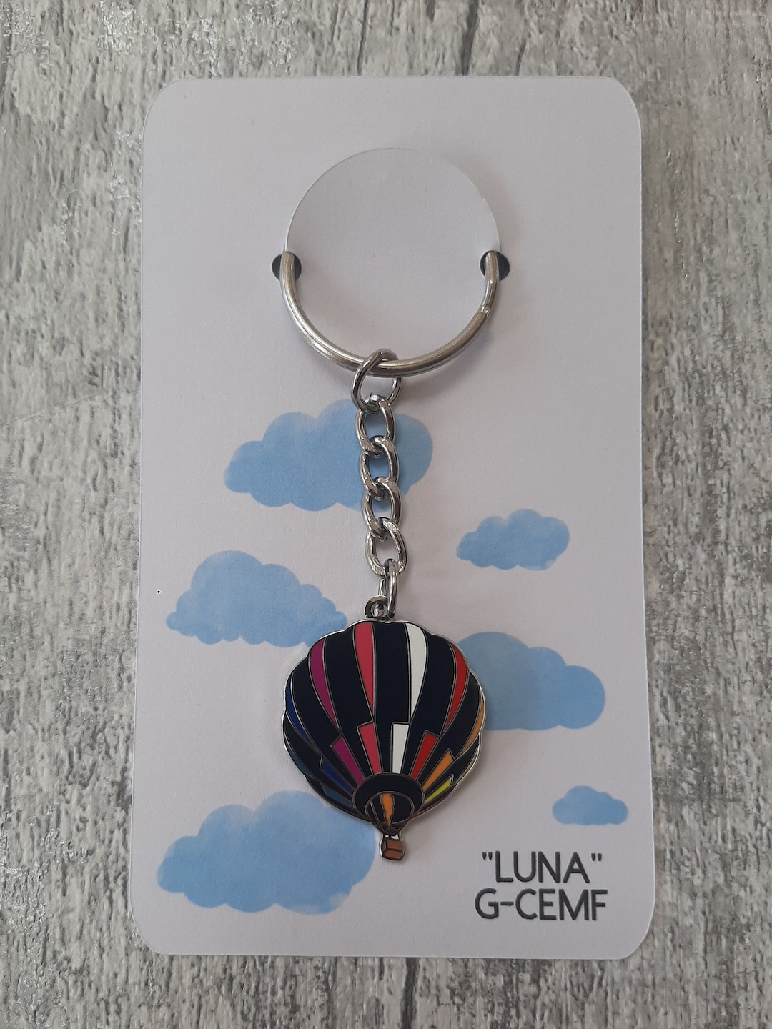 Hot Air Balloon Keychain/keyring,balloon Keychain,balloon Gift,pilot ...
