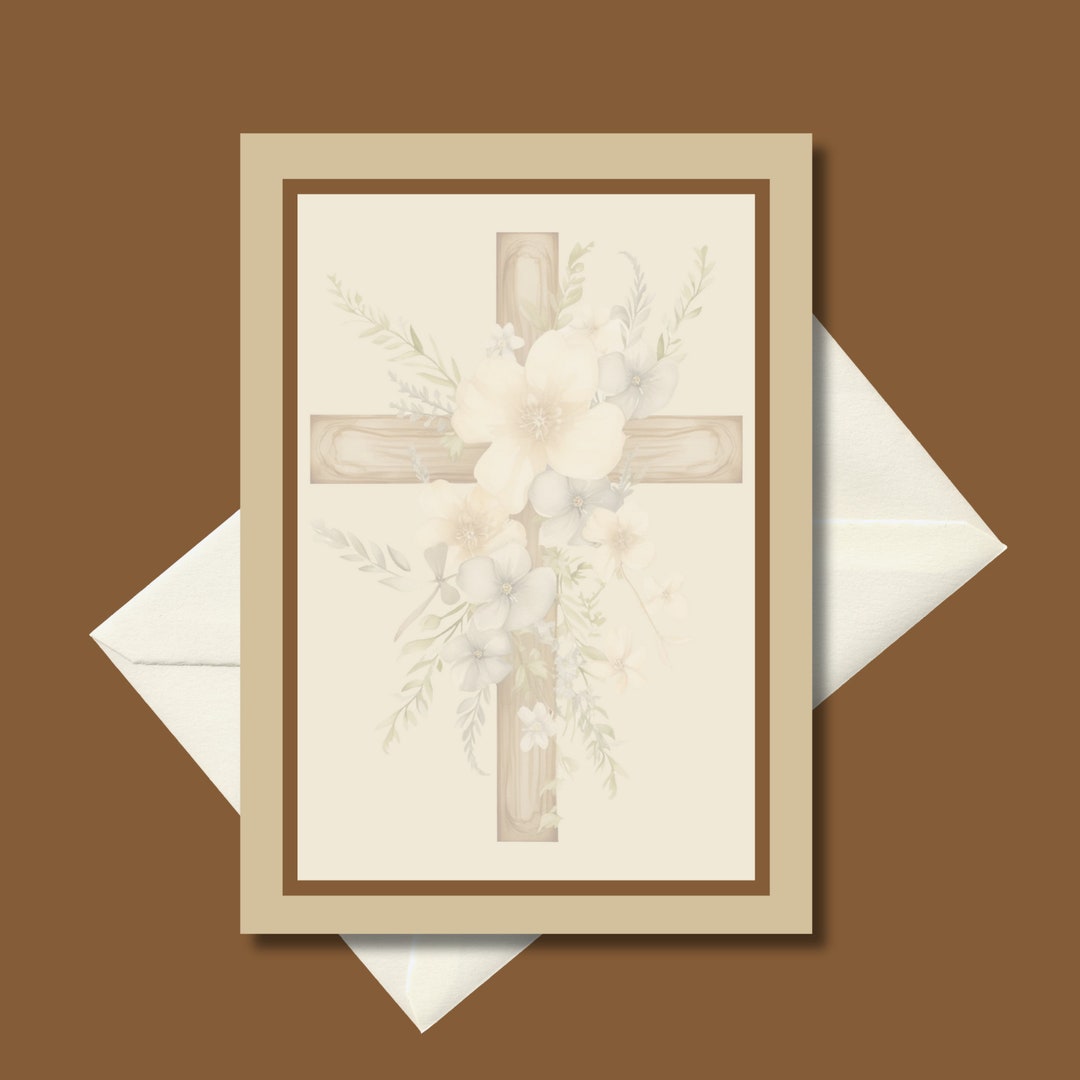 Easter Cross Notepad, Easter Stationery, Easter Writing Pad, Religious ...