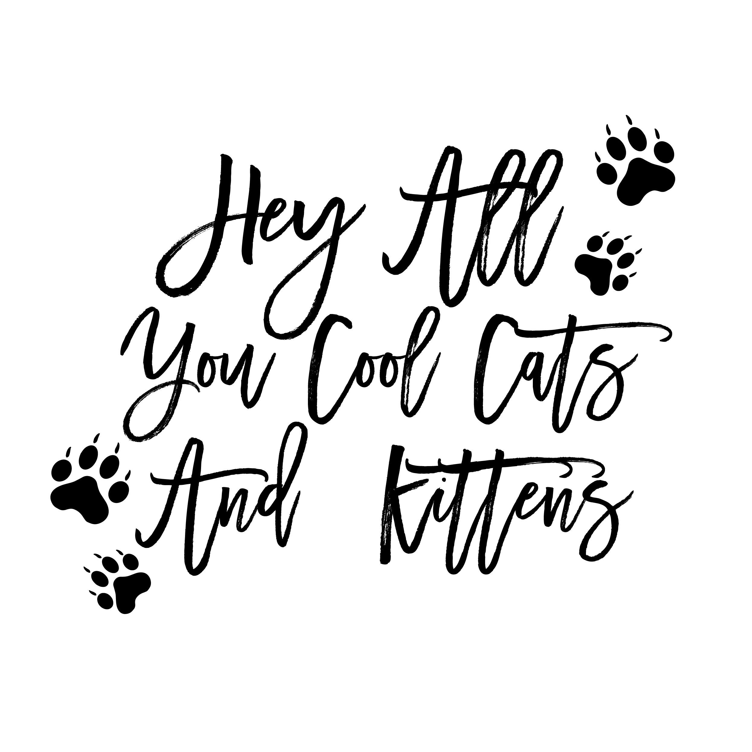 Carole Baskin Cursive Cool Cats and Kittens SVG - Etsy France