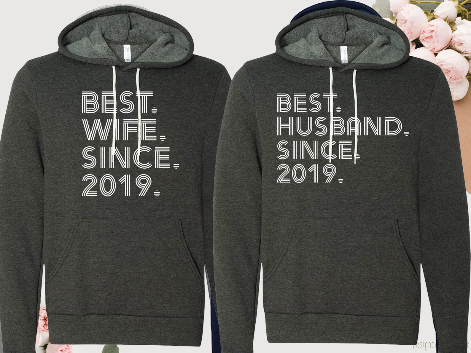 Husband And Wife Couple Sweatshirts Matching Anniversary Etsy