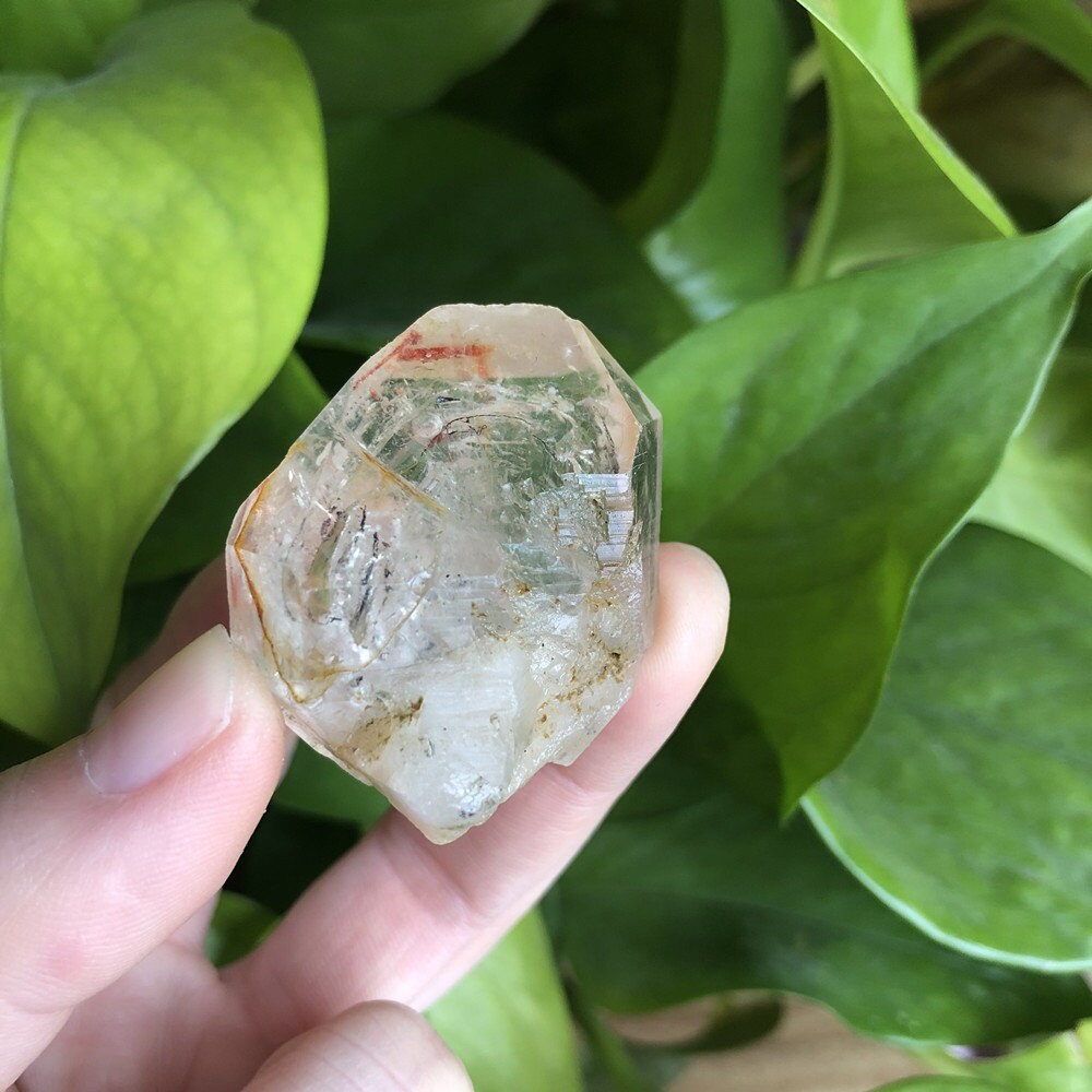 Home Décor Home & Living Natural Moving Water Bubble Quartz Crystal ...