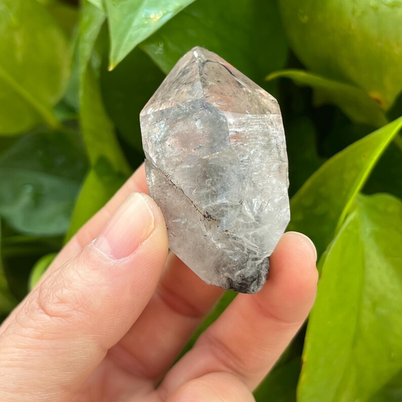 Natural Moving Water Bubble Quartz Crystal Enhydro Skeletal Quartz ...