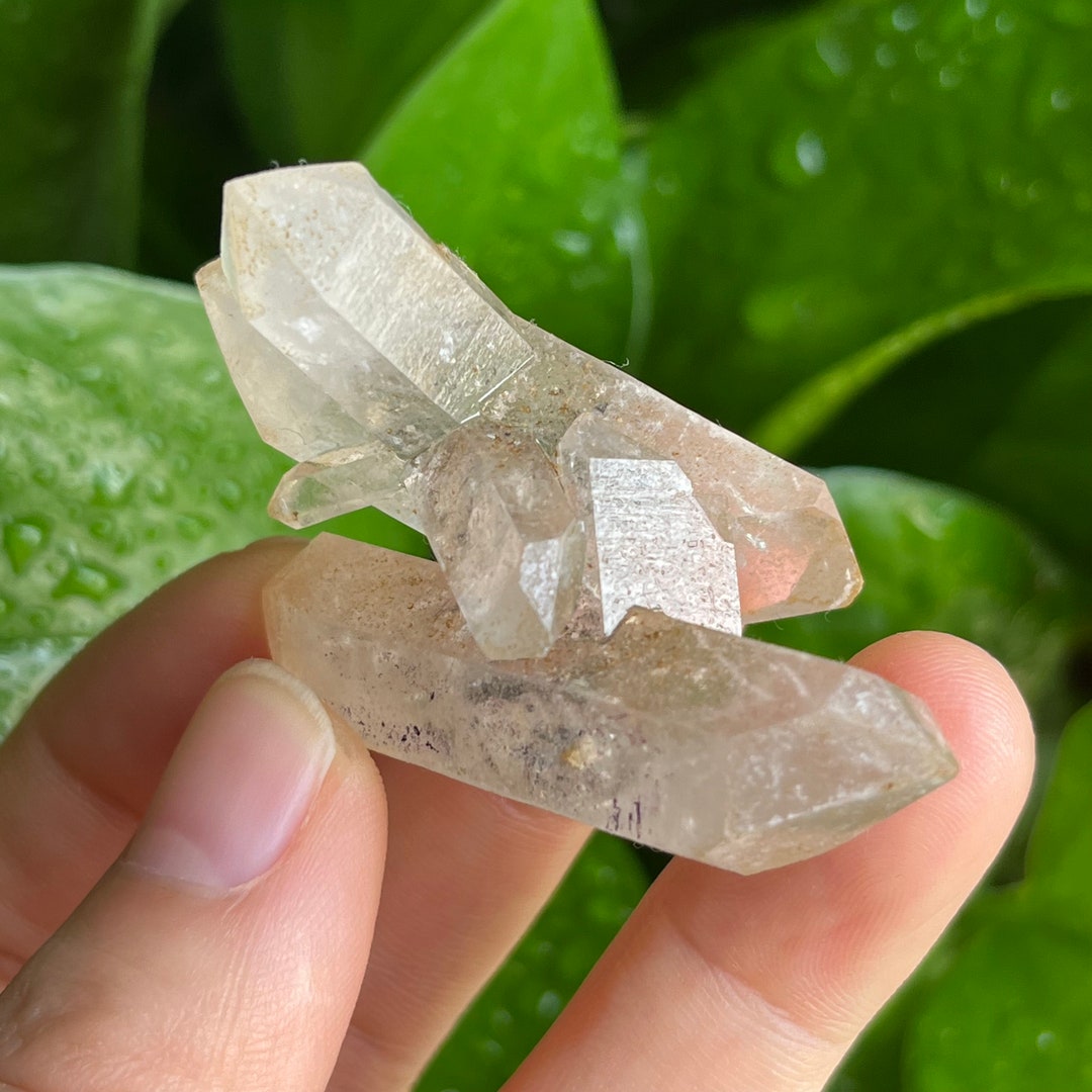 Natural Skeletal Quartz Elestial Quartz Crystal Double Terminated Point ...