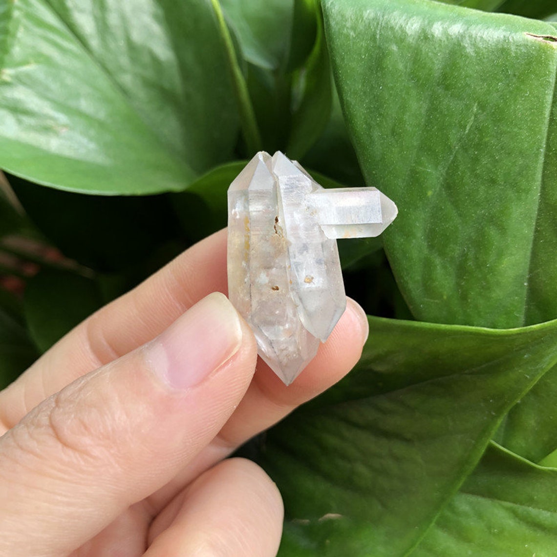 Natural Skeletal Quartz Elestial Quartz Crystal Double | Etsy