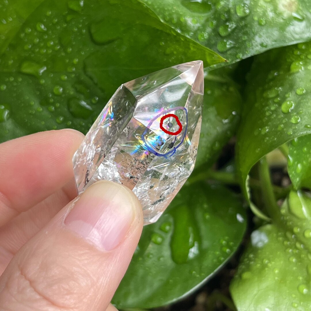 Natural Moving Water Bubble Quartz Crystal Enhydro Skeletal Quartz ...