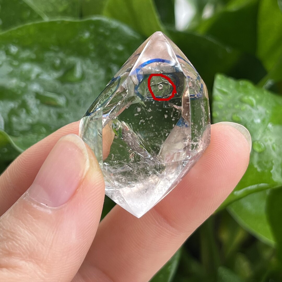Natural Moving Water Bubble Quartz Enhydro Herkimer Diamond Crystal ...