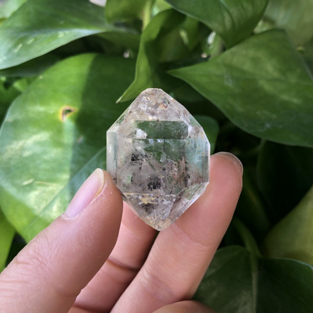 Natural Black Phantom Skeletal Quartz Elestial Quartz Crystal ...