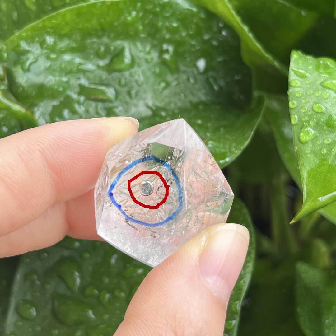 Natural Moving Water Bubble Quartz Crystal Enhydro Skeletal Quartz ...