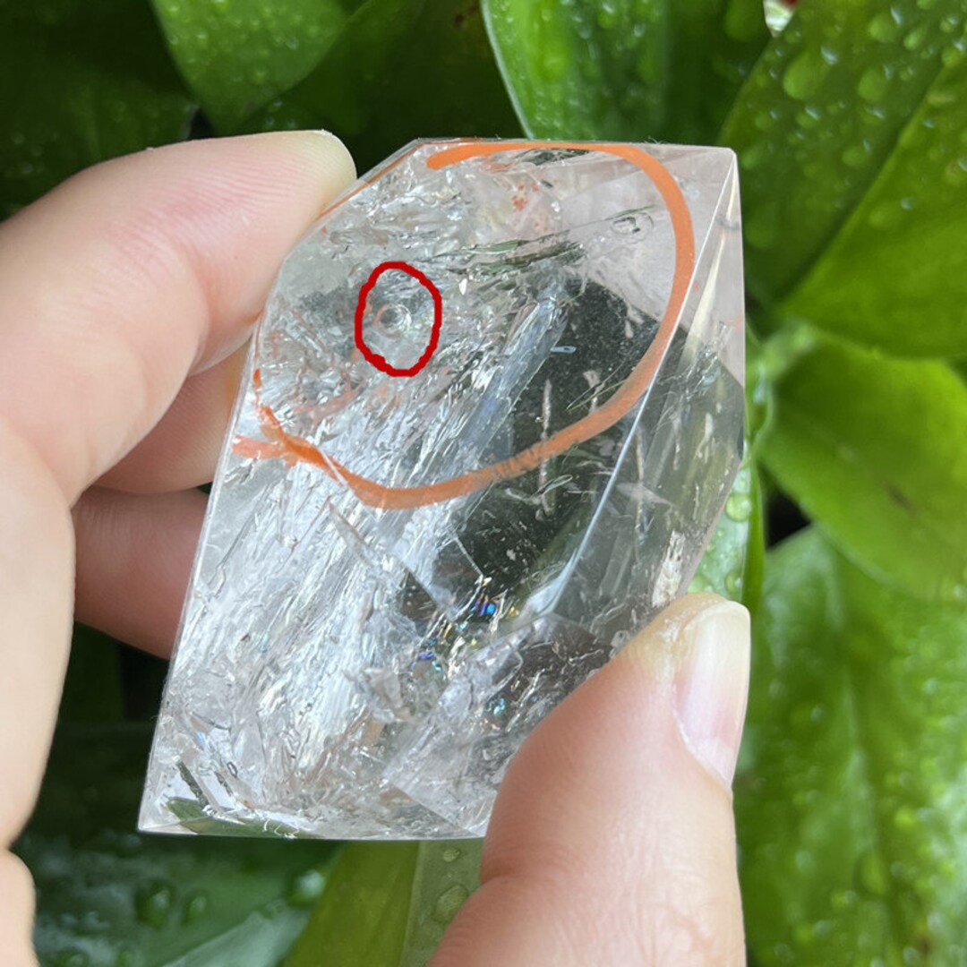 Natural Moving Water Bubble Quartz Crystal Enhydro Skeletal Quartz ...