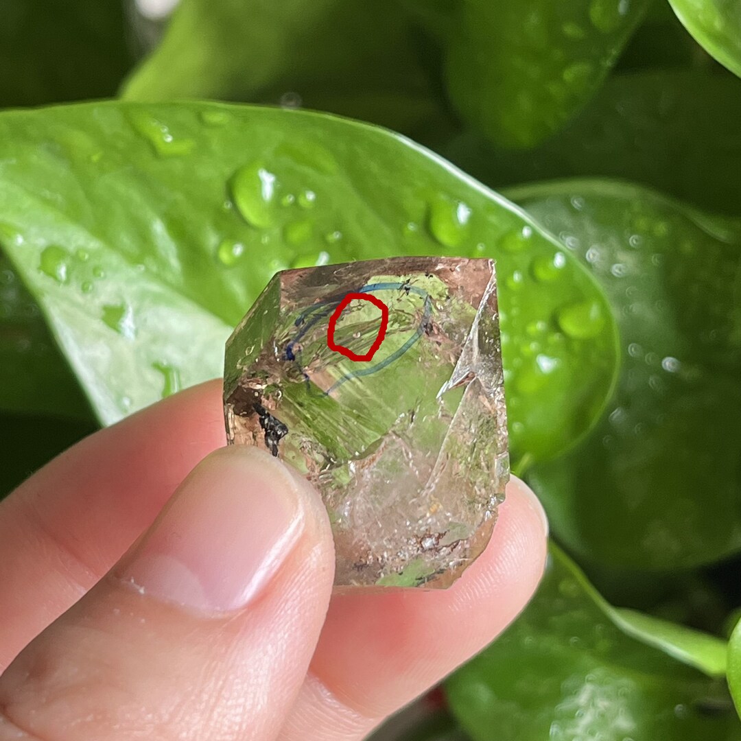 Natural Moving Water Bubble Quartz Crystal, Enhydro Herkimer Diamond ...