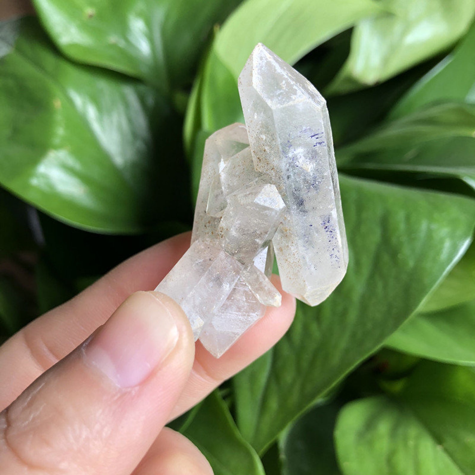 Natural Skeletal Quartz Elestial Quartz Crystal Double - Etsy