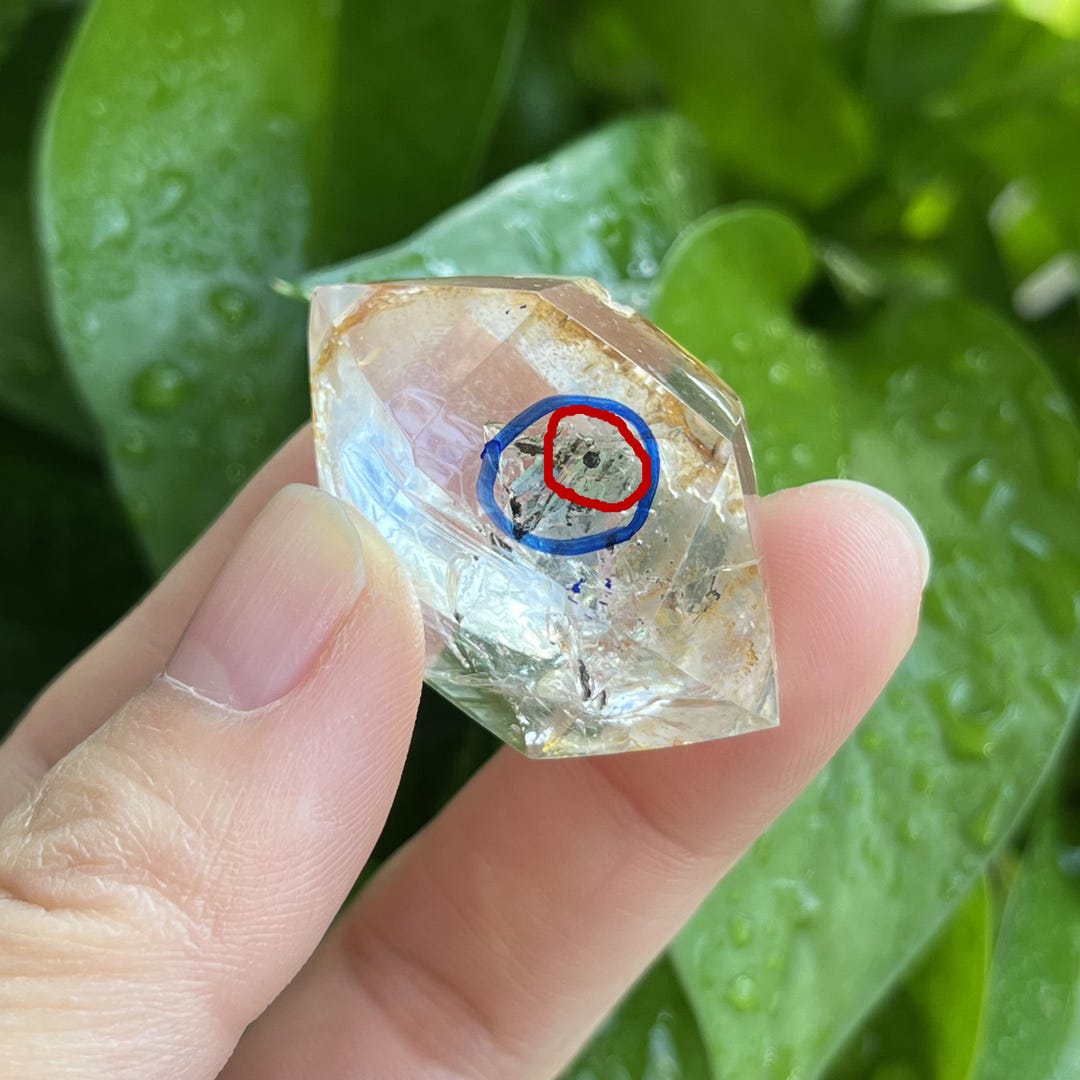 Natural Moving Water Bubble Quartz Crystal Enhydro Skeletal Quartz ...