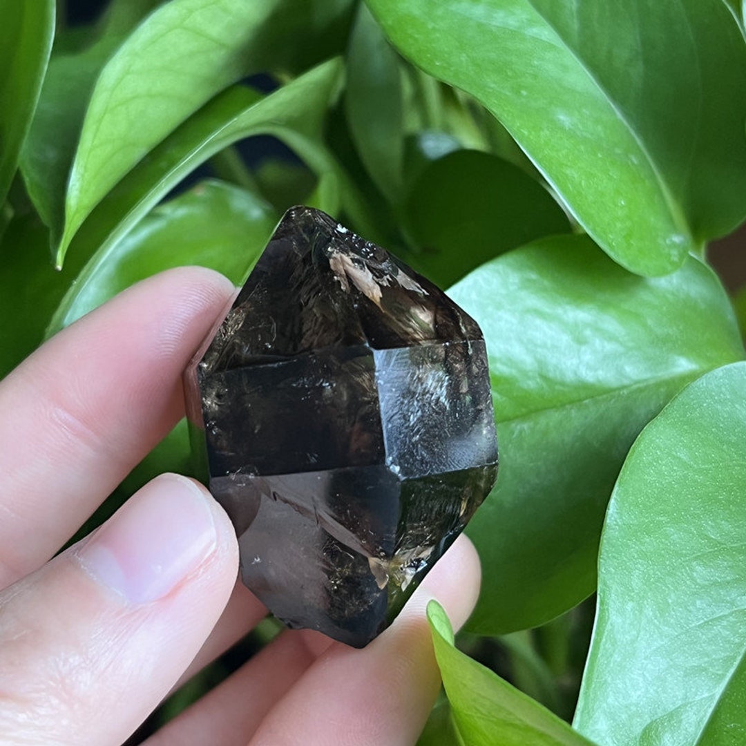 Natural Smoky Skeletal Quartz Elestial Quartz Crystal Terminated Point ...