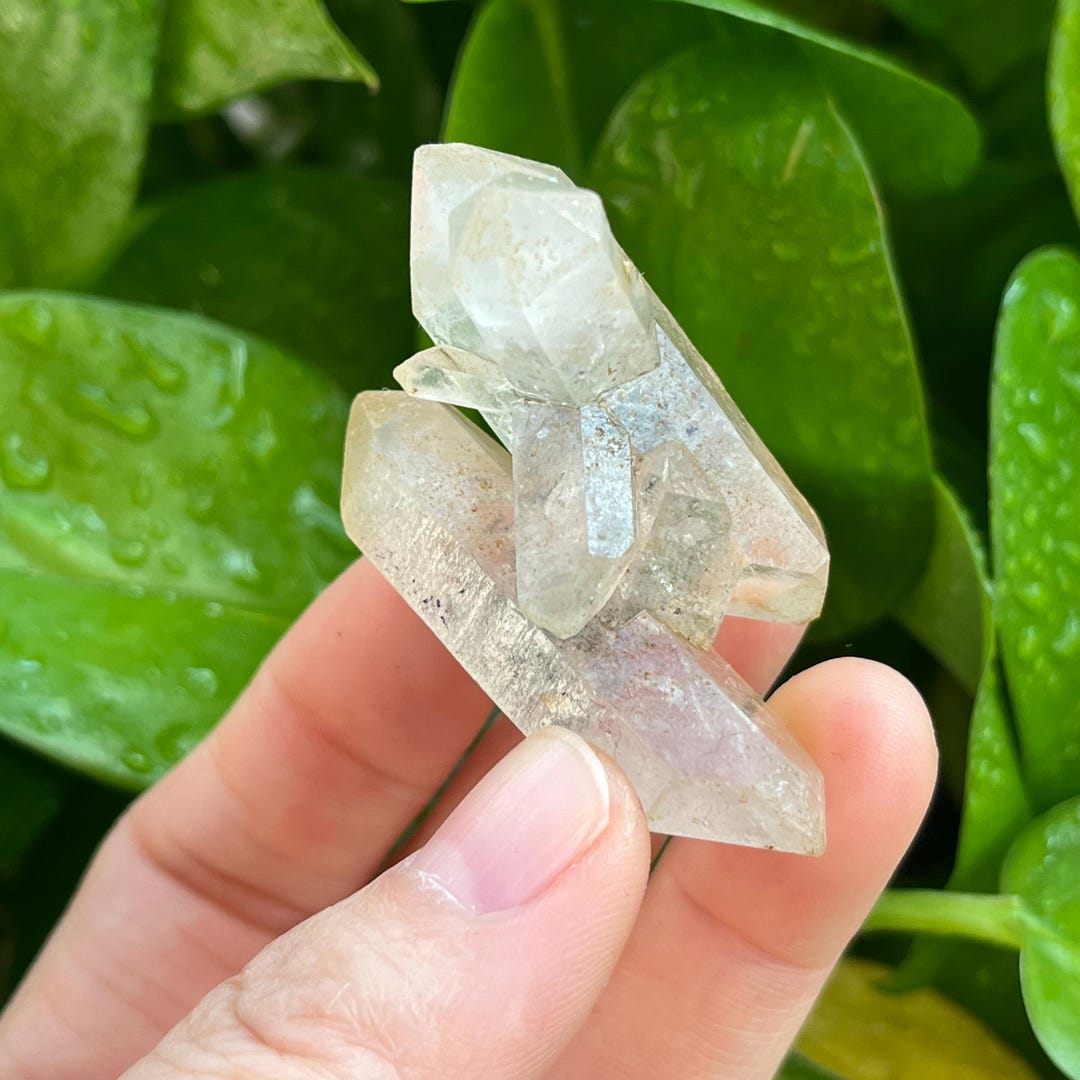 Natural Skeletal Quartz Elestial Quartz Crystal Double Terminated Point ...
