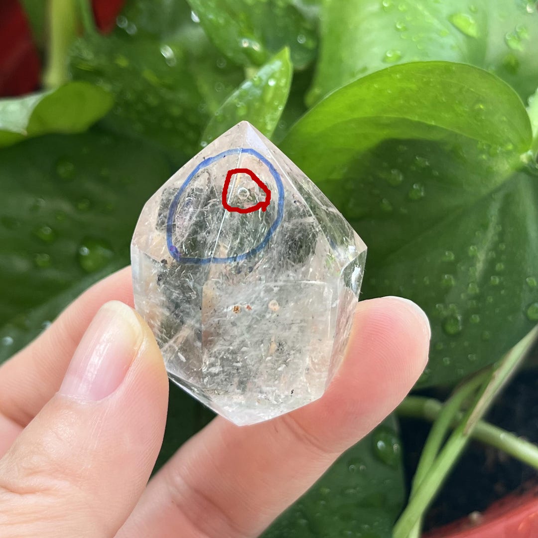 Natural Moving Water Bubble Quartz Enhydro Skeletal Quartz Specimens ...