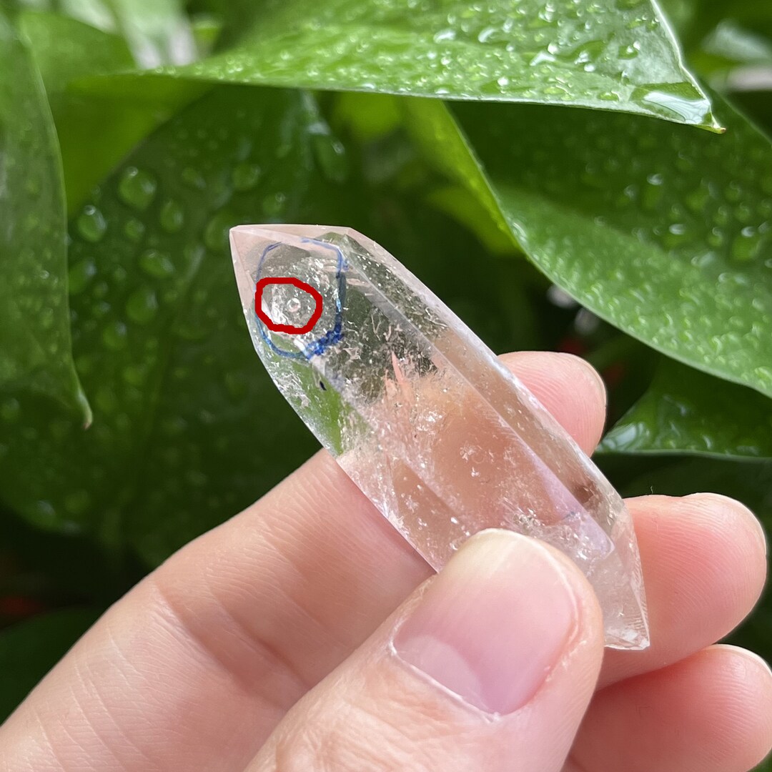 Natural Moving Water Bubble Quartz Crystal Enhydro Skeletal Quartz ...
