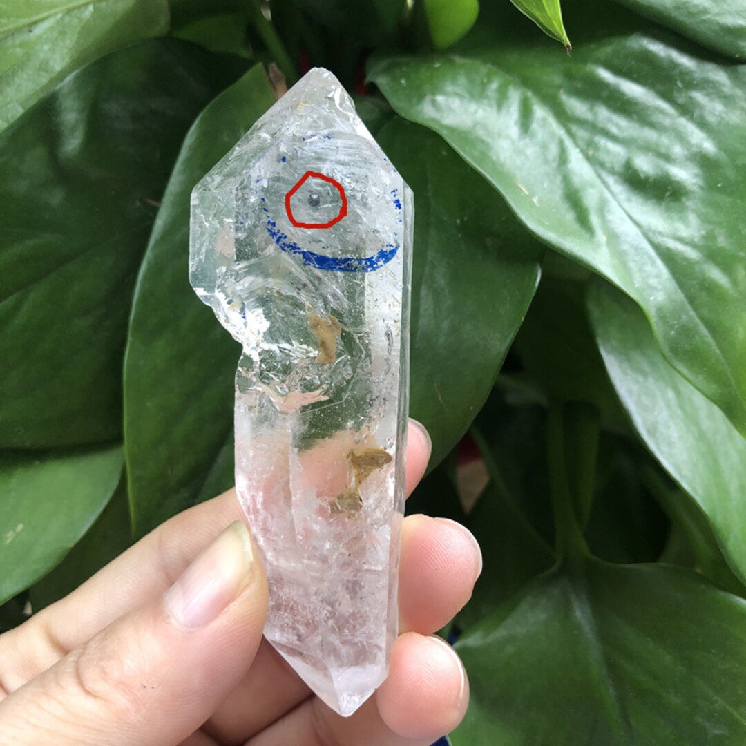 Natural Moving Water Bubble Quartz Crystal Enhydro Skeletal - Etsy