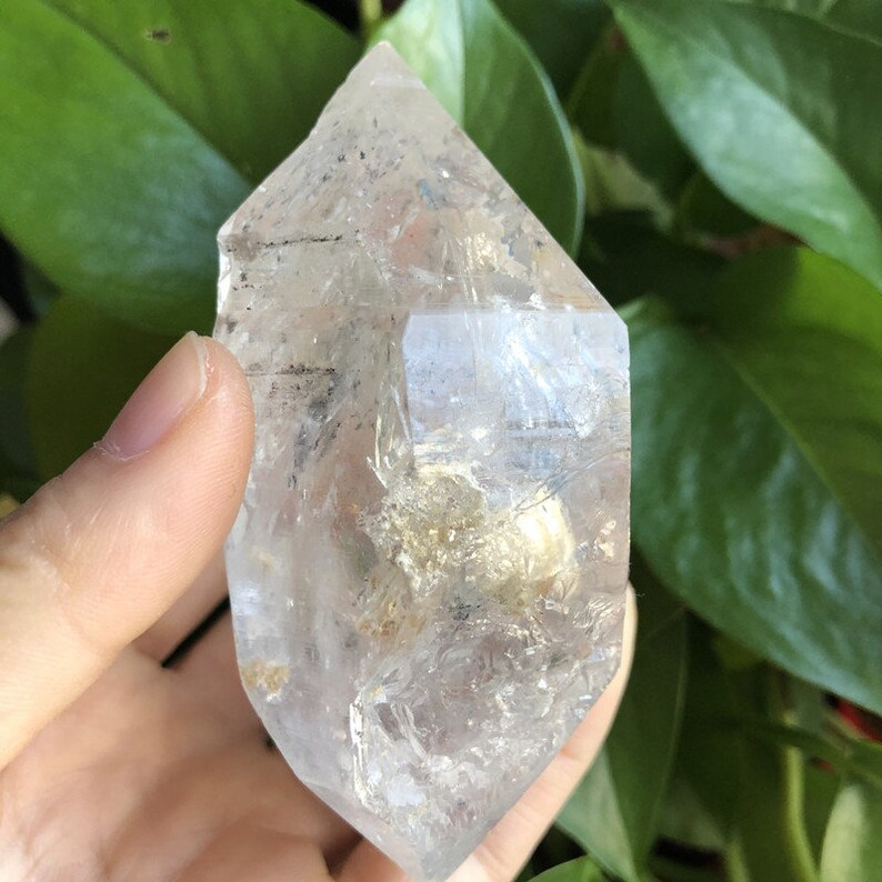 Natural Moving Water Bubble Quartz Crystal Enhydro Skeletal - Etsy