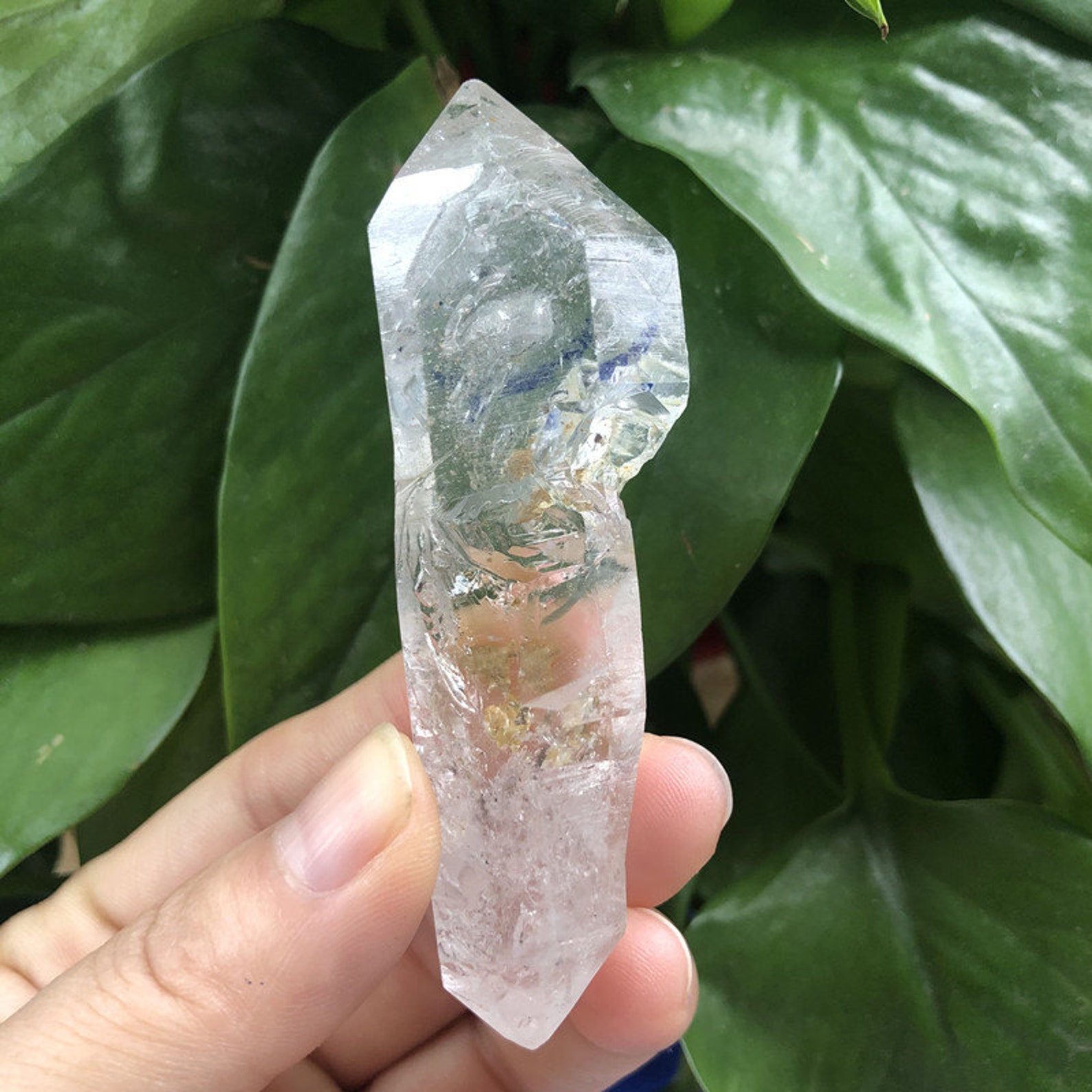 Natural Moving Water Bubble Quartz Crystal Enhydro Skeletal | Etsy