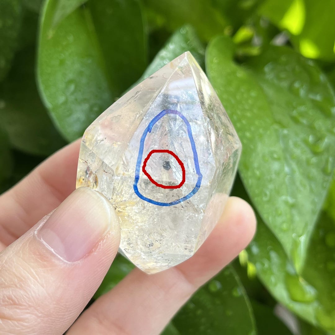 Natural Moving Water Bubble Quartz Crystal Enhydro Skeletal Quartz ...