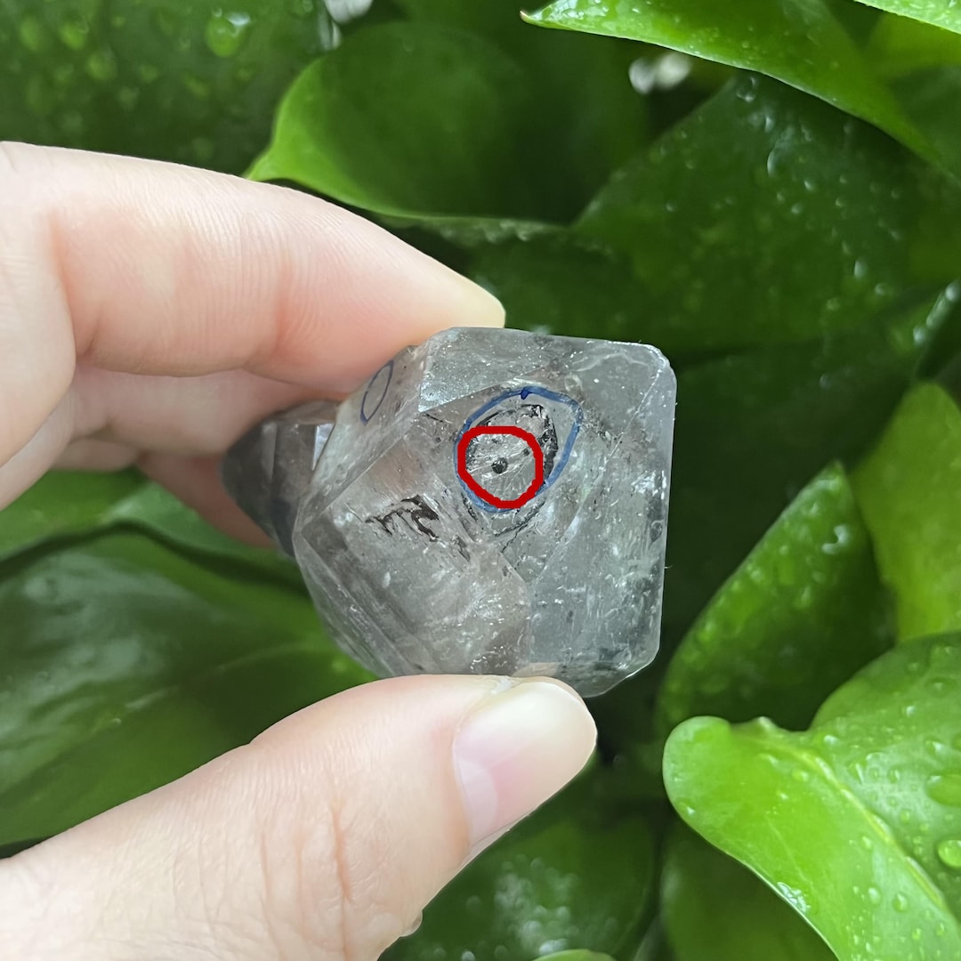 Natural Moving Water Bubble Quartz Crystal Enhydro Skeletal Quartz ...