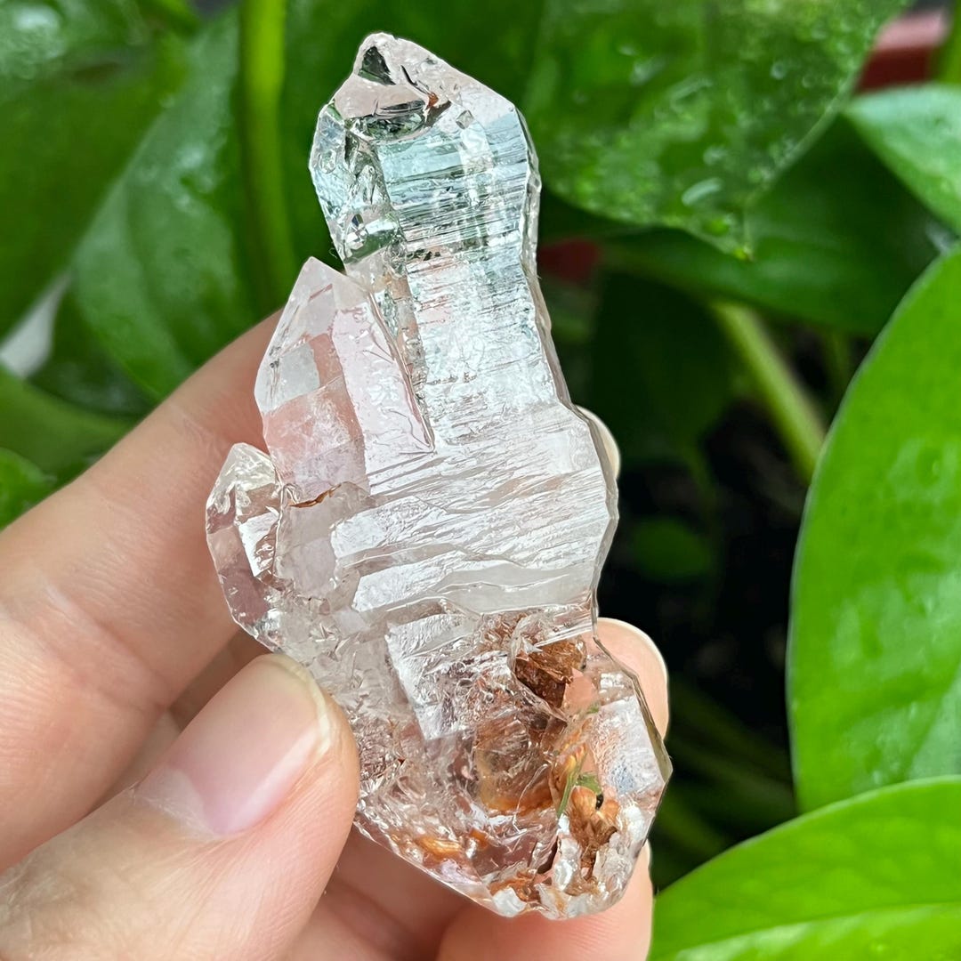 Double Terminated Skeletal Quartz Crystal: Elestial Point Wand, Reiki ...