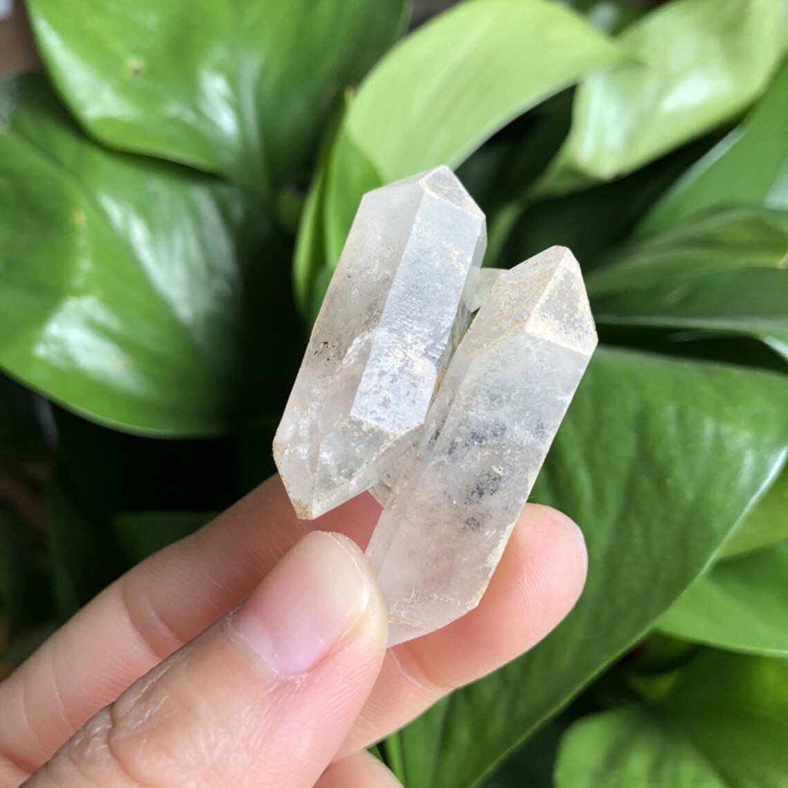 Natural Skeletal Quartz Elestial Quartz Crystal Double - Etsy