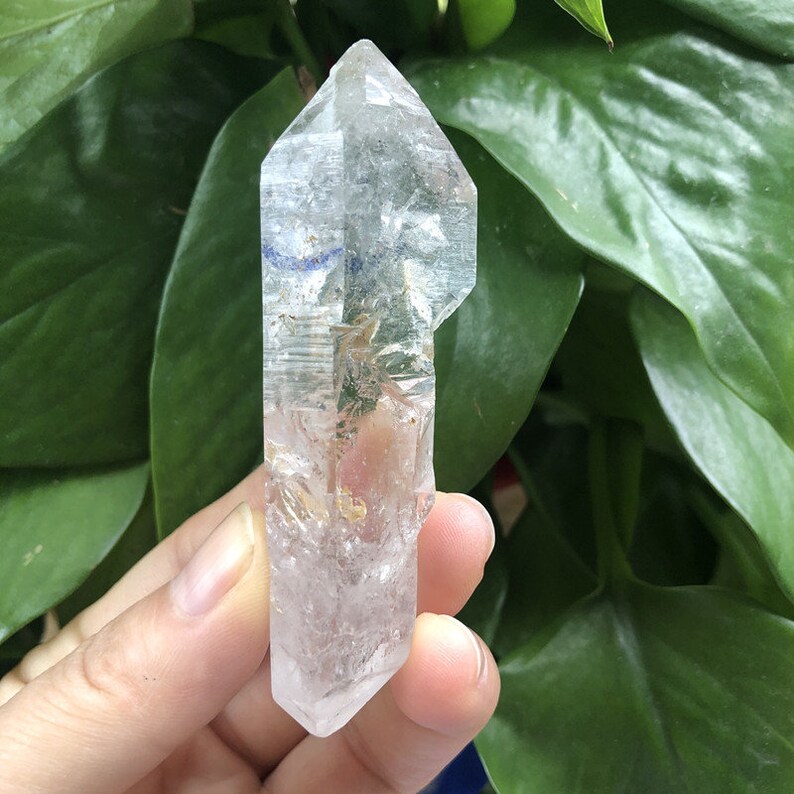 Natural Moving Water Bubble Quartz Crystal Enhydro Skeletal | Etsy