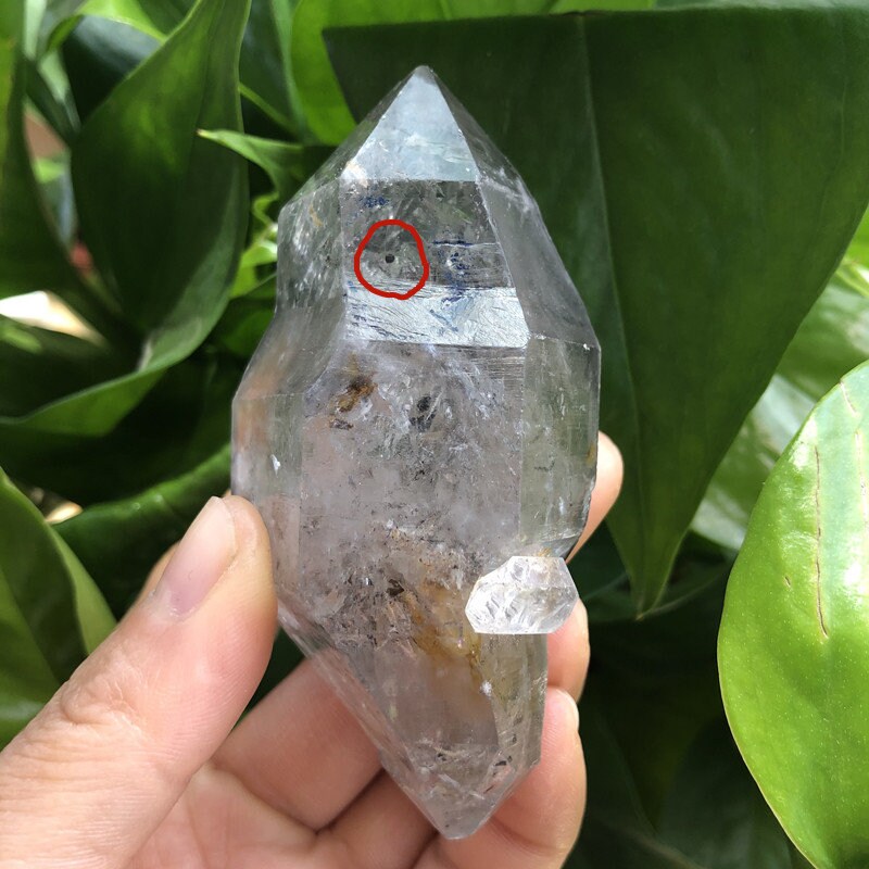 Natural Moving Water Bubble Quartz Crystal Enhydro Skeletal | Etsy