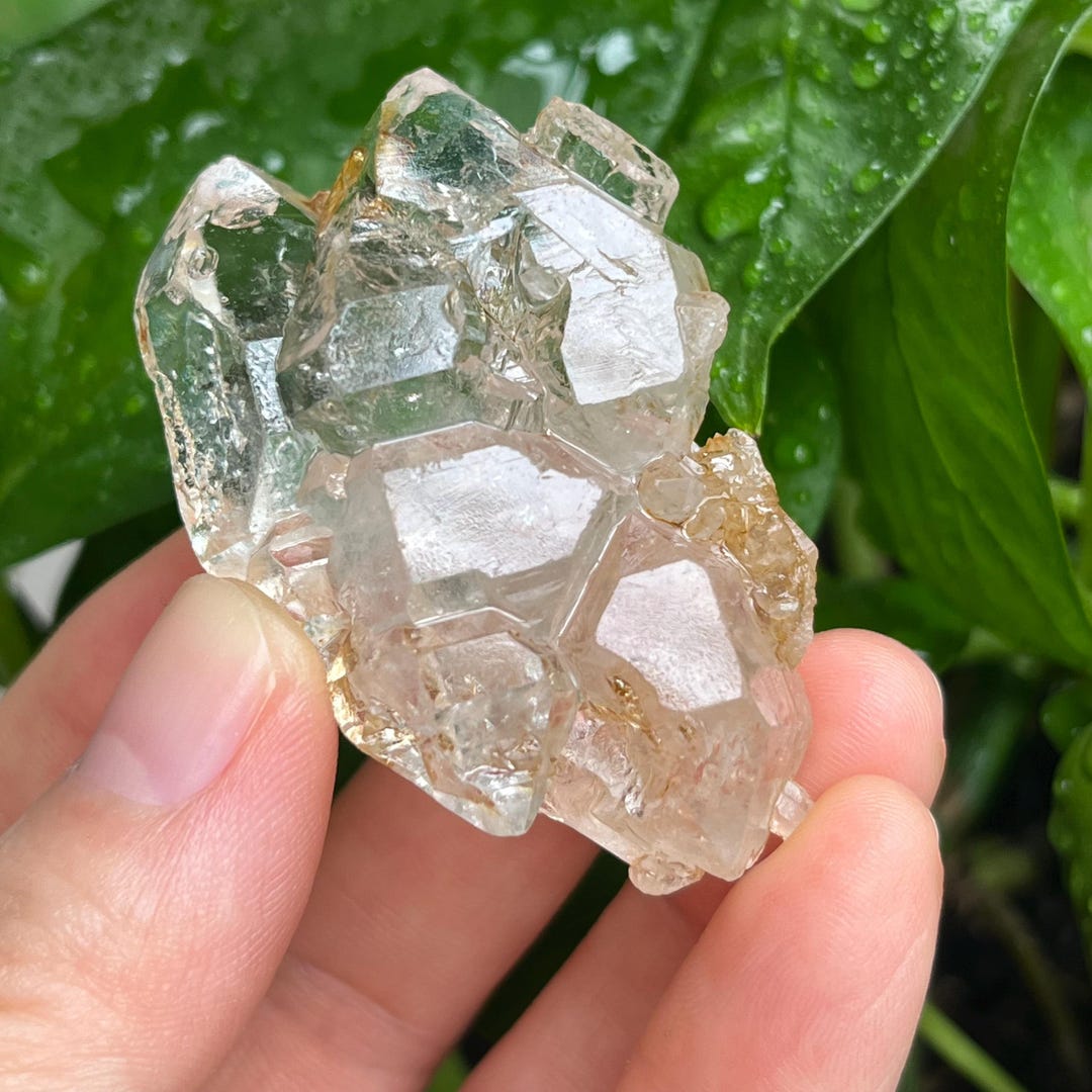 Natural Skeletal Quartz Elestial Quartz Crystal Terminated Point/wand Mineral Collection Reiki ...