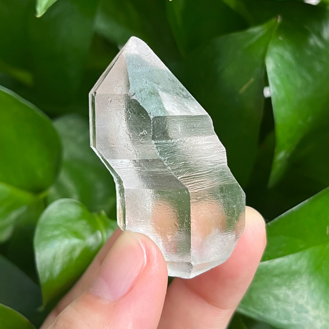 Skeletal Quartz Elestial Point: Double Terminated Wand, Natural Crystal ...