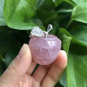 Rose Quartz Apple, Apple Carving, Rose Quartz Crystal, Rose Quartz ...