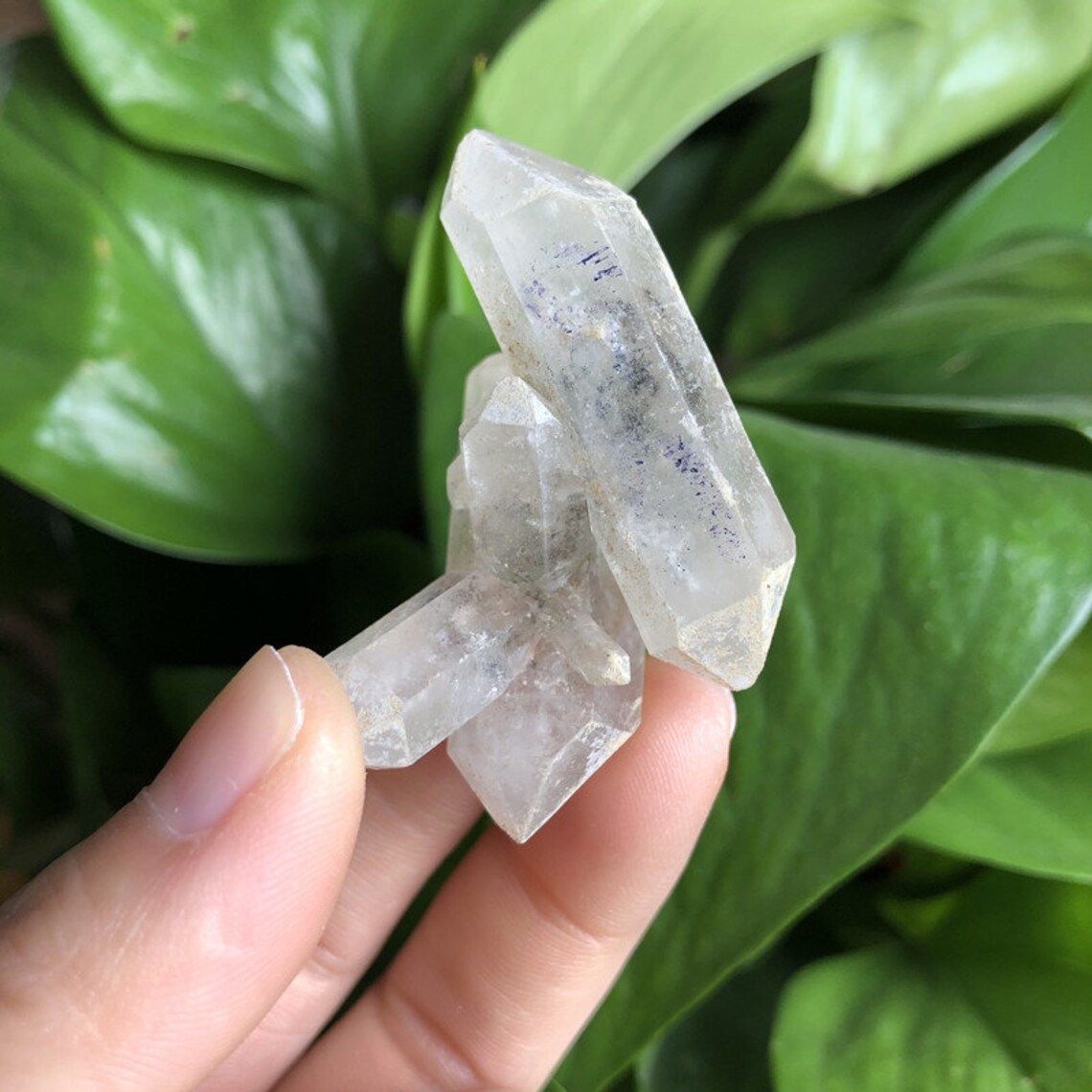 Natural Skeletal Quartz Elestial Quartz Crystal Double - Etsy