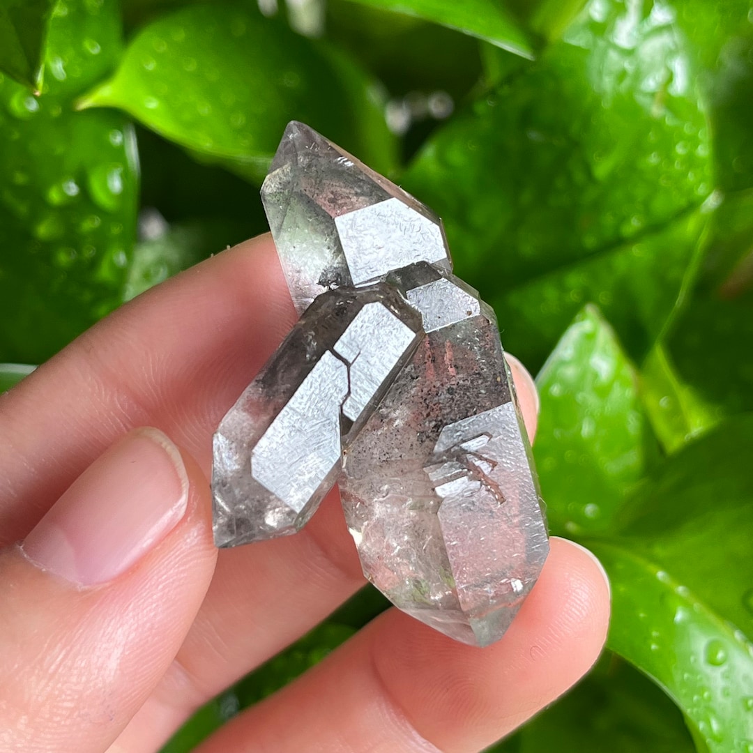 Natural Skeletal Quartz Elestial Quartz Crystal Double Terminated Point ...