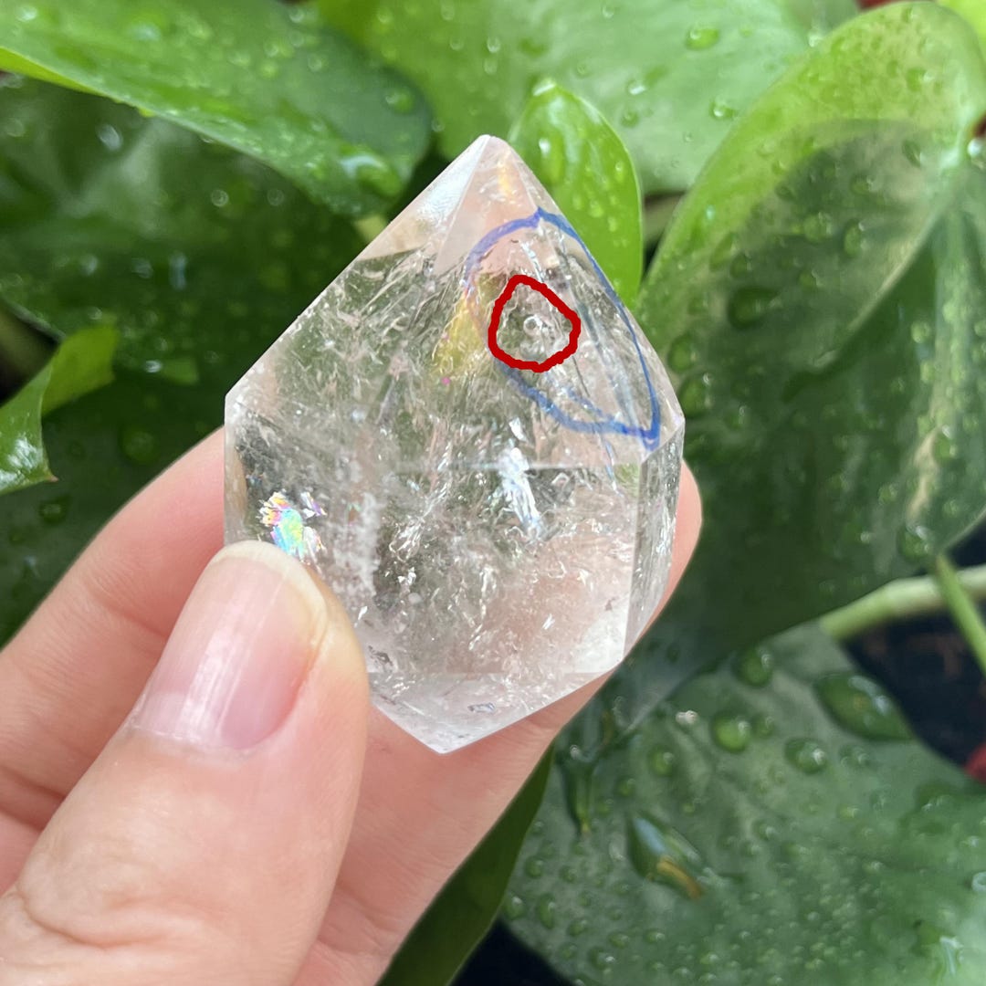 Natural Moving Water Bubble Quartz Crystal Enhydro Skeletal Quartz ...
