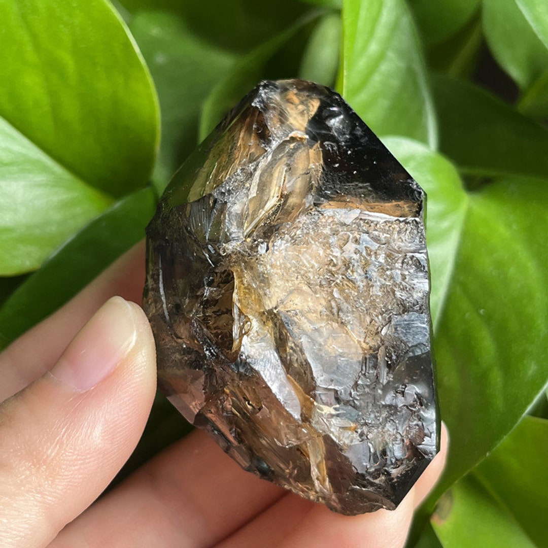 Natural Smoky Skeletal Quartz Elestial Quartz Crystal - Etsy