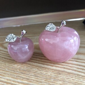 Rose Quartz Apple, Apple Carving, Rose Quartz Crystal, Rose Quartz ...