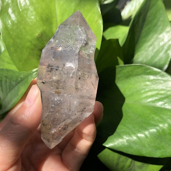 Home Décor Home & Living Natural Moving Water Bubble Quartz Crystal ...