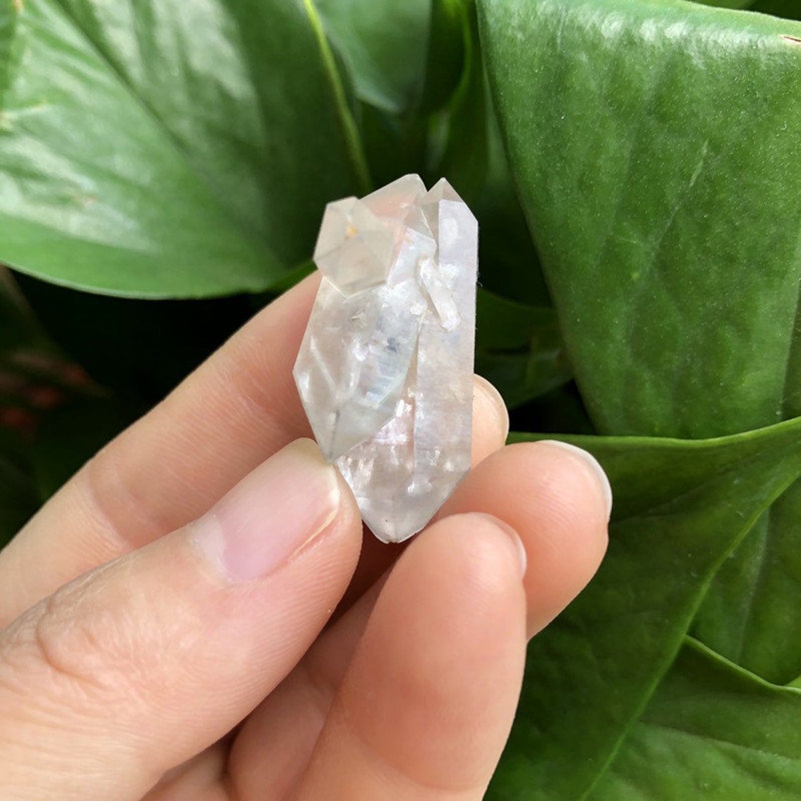 Natural Skeletal Quartz Elestial Quartz Crystal Double | Etsy