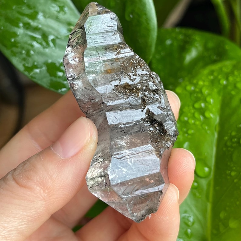 Natural Skeletal Quartz Elestial Quartz Crystal Terminated Point/wand ...