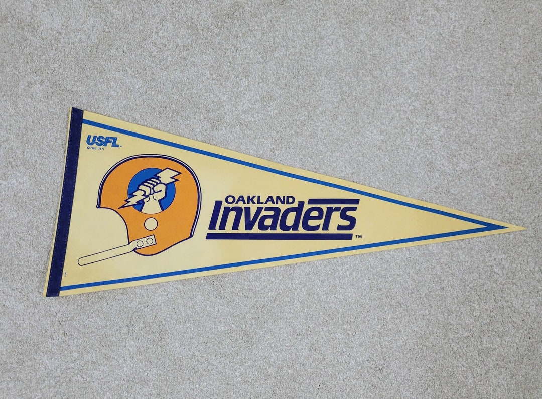 Vtg Oakland Invaders Felt Pennant USFL Football 1982 Rare - Etsy