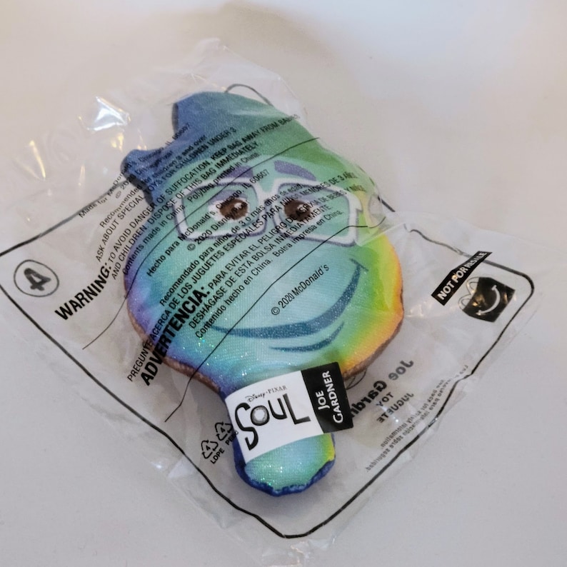 Disney Pixar SOUL Joe Gardner Plush Mcdonalds Happy Meal Toy 2019 Rare ...