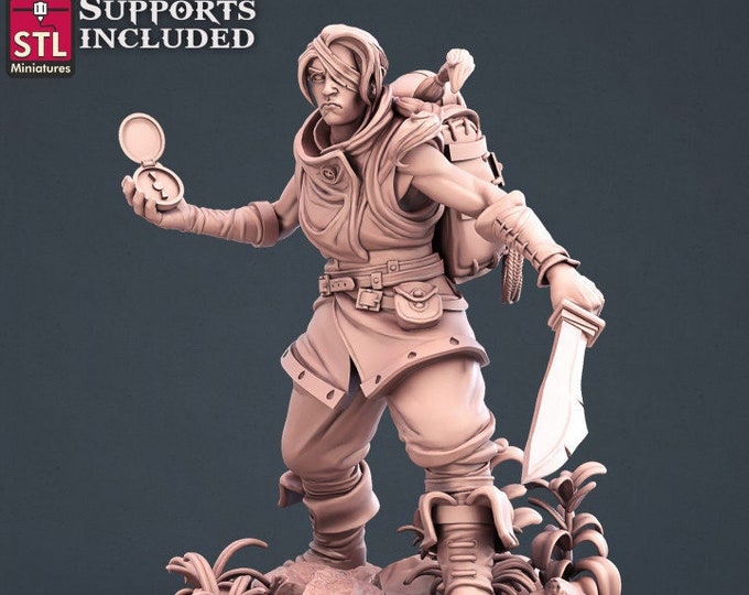 Explorer A Adventurer Guide NPC Hero 28 32mm Miniatures for Dungeons ...