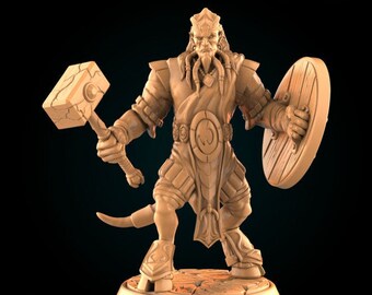 Draenei Paladin Unpainted Miniature | Etsy